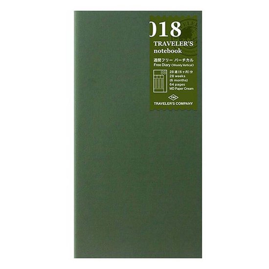 TRAVELER`S notebook Refill 018 - Free Diary - Week | bol