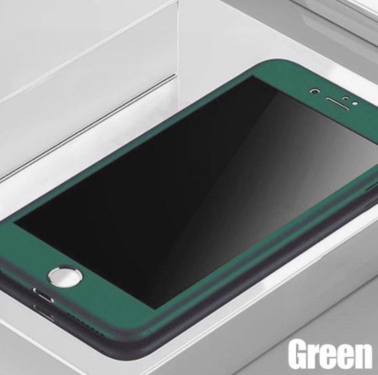Apple iPhone 8 | 360 Graden Bescherming | Voor- en Achterkant | Groen ...