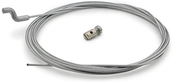 Stalen trekkabel Gaskabel Ø1,5 mm met Z-tip en kabelklem - lengte 2,5 m ...
