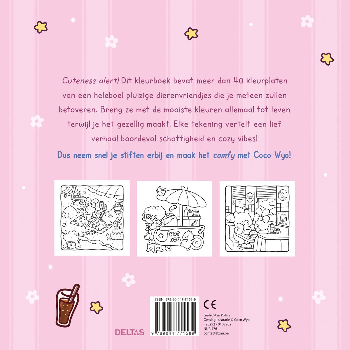 Cozy Friends Cute & Comfy kleurboek Coco Wyo, Coco Wyo | 9789044771589 ...