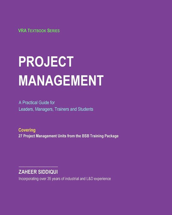 VRA Textbook Series 9 - Project Management (ebook), Zaheer Siddiqui ...