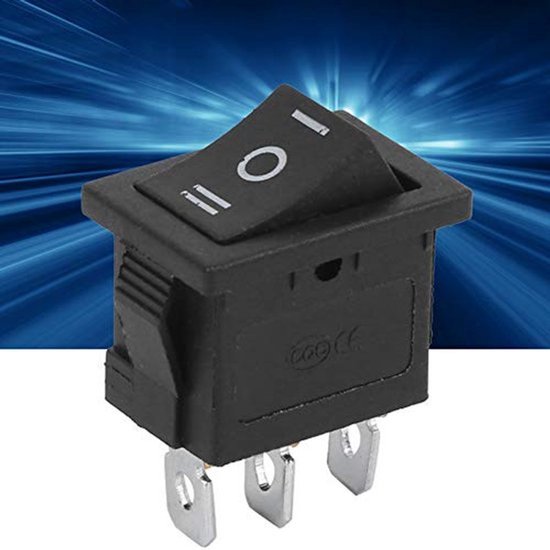 KARZO - 10 Stuks Kcd1 Rocker Switches 3 Pin 3 Positie Vierkante Boot ...
