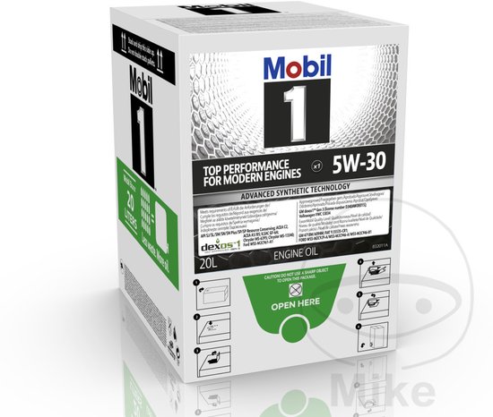 Huile moto 5W30 X1 20L MOB mit integriertem Ablasshahn BAG IN BOX | bol