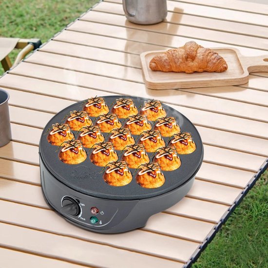 750 W Takoyaki Maker - 18 Gaten Elektrische Bakpan - Octopusballen ...