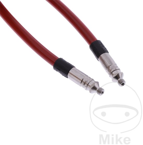 Durite de frein en acier Vario 80 cm Rouge transparent | bol