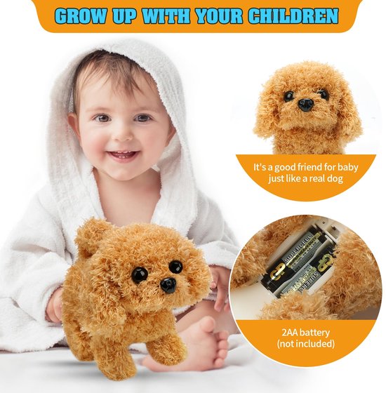 Kraftverdia Knuffel Pluche - Knuffel Hond - Interactieve Knuffel ...