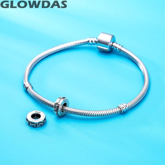 Initialen Letter Spacer Beads 925 Sterlingzilver - A-Z Alfabet Rubber ...