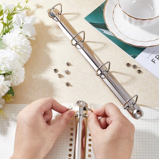 2pcs A4 Metal 3 Ring 4 Ring Binder Mechanism Replacement Set - Steel ...