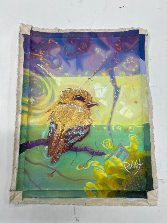 Golden Birds Series – Golden Bird #2 – A2 Giclée Art Print – Fine Art ...