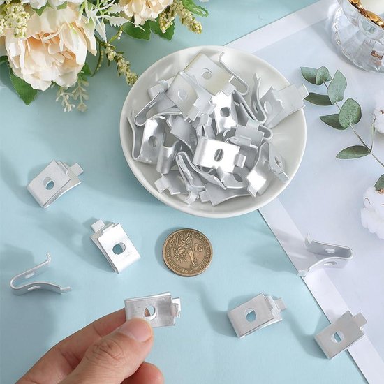 TTGoods - 45 stuks metalen plank clips voor verstelbare kastplanken ...