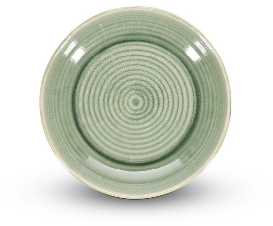 Salt & Pepper Diep bord pasta bord 23xH5cm groen Cameo (Set van 2) | bol