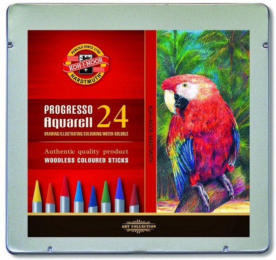 Koh-I-Noor Progresso Aquarell Potloden - 24 kleuren | bol