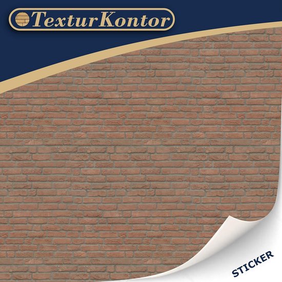 Zelfklevende decoratieve muurbekleding H0 schaalmodelbouw baksteen look ...