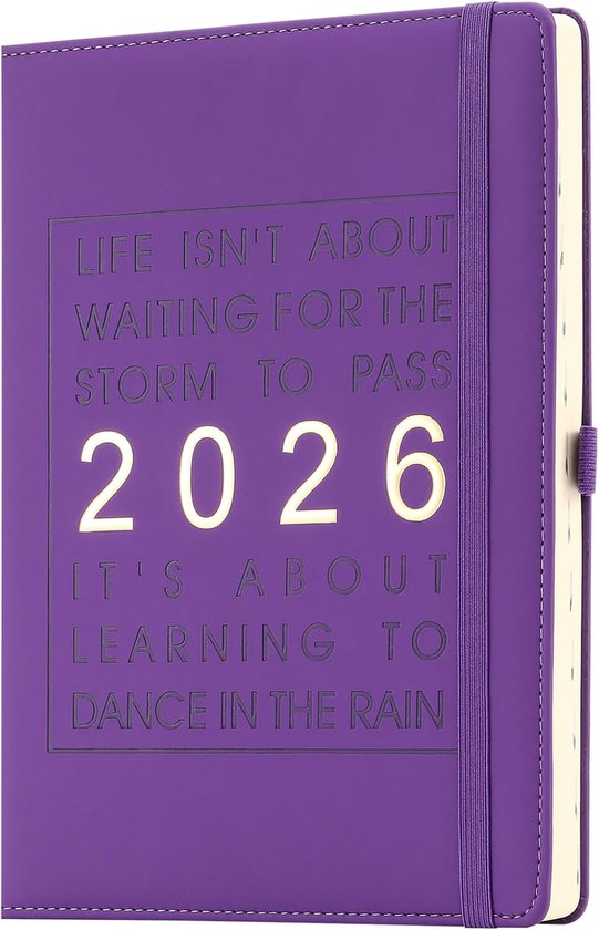 A4 Dagboek 2026 Dag per pagina, Productiviteit Dagplanner van januari ...