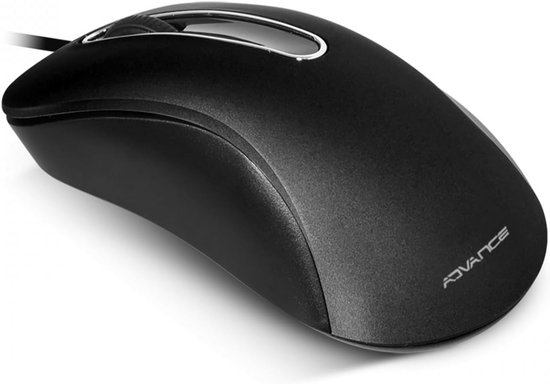 Ergonomische 3D Optische Muis voor Notebook - USB - Zwart | bol