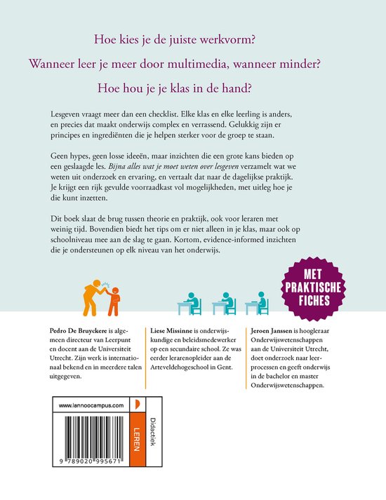 Bijna alles wat je moet weten over lesgeven | 9789020995671 | Pedro de Bruyckere | Boeken | bol