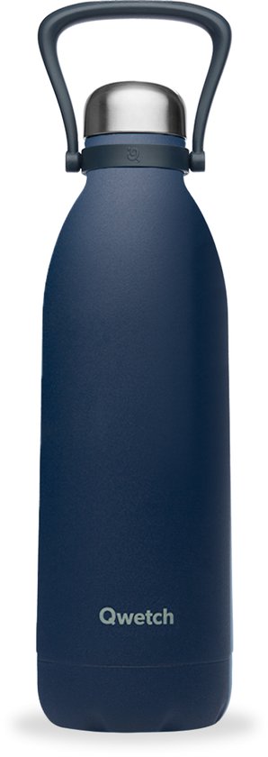 Qwetch - Isothermische fles - Titan Granite Blauw - 1,5L | bol