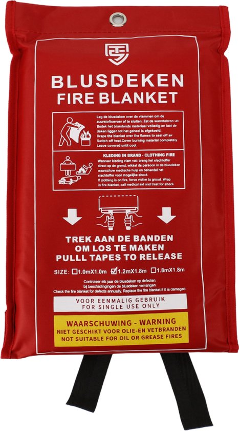 Blusdeken 120 x 180 cm – Softbag – Softcover hoes – Branddeken met ...