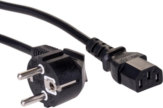 Universeel 5 Meter Stroomsnoer met IEC C13 naar Schuko Stekker voor PC ...