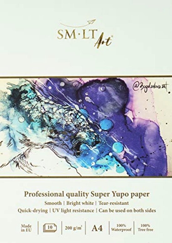Professioneel A4 Tekenblok met Synthetic Super Yupo Papier - 10 Vel | bol