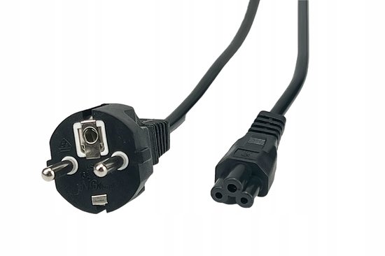 POS AC Stroomkabel C5 1,8m EU Stekker Klaverblad | bol