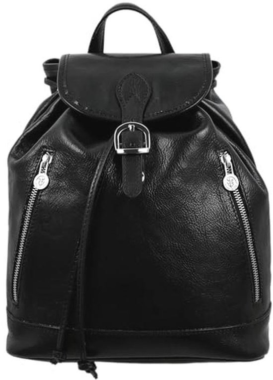 Time Resistance Small Stylish Leather Backpack Women with Drawstring ...
