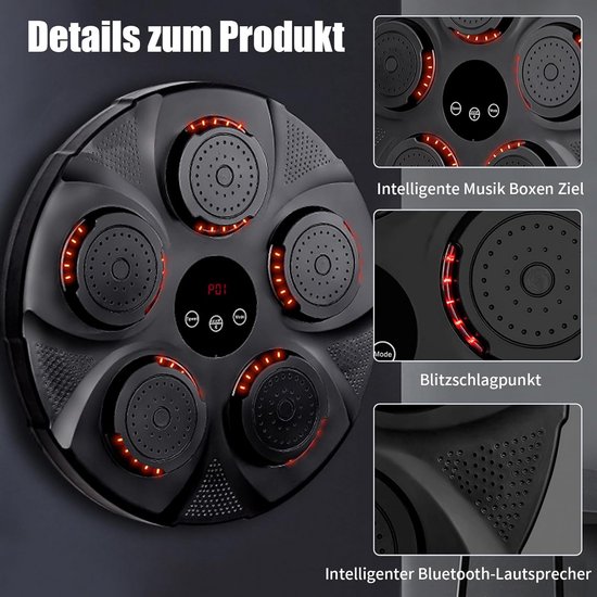 Slimme Muziek Boksmachine met Bluetooth & Reactieverlichting voor Thuis ...