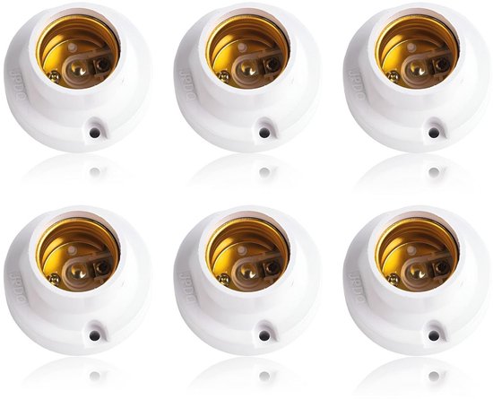 E27 Lamp Fittingen Set van 6 - Vintage Design voor LED Lampen | bol