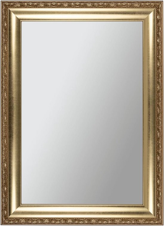 Antieke Wandspiegel met Houten Lijst Goud 30x65cm Shabby Chic Barok | bol