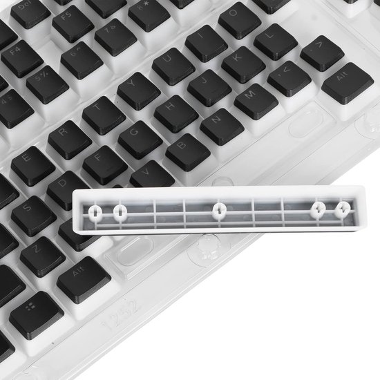 129 Keys Custom Keycap Set - Pudding Transparent OEM Height ...