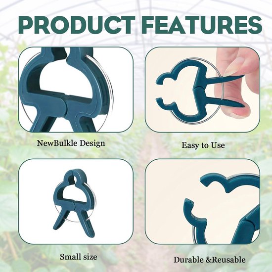 40 Herbruikbare Plantenclips voor Binnen en Buiten Tuin - Geschikt voor ...