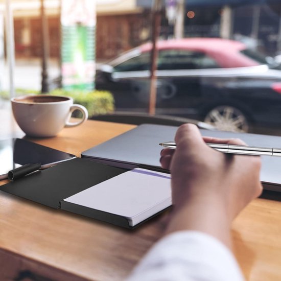 Set van 2 Metalen Notitieboekjes met Pen en Navulbaar Papier - Compact ...