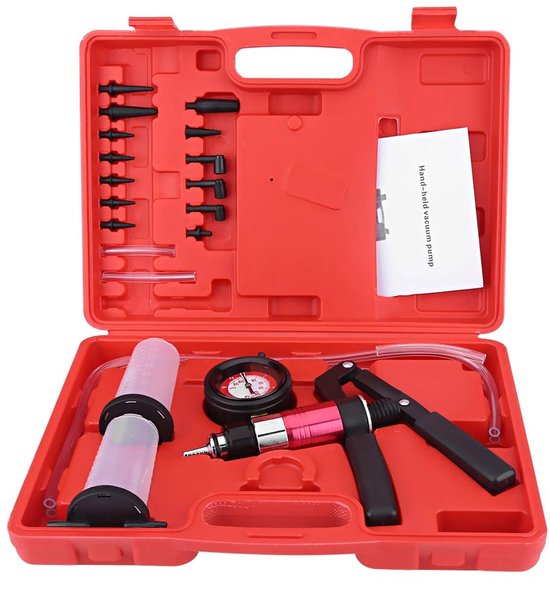 Vacuum Hand Pump & Vacuum Tester, Brake Tester, Adaptor Set, Vacuum ...