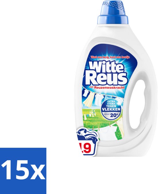 Witte Reus - Vloeibaar Wasmiddel - Witte Was - 19 Wasbeurten ...