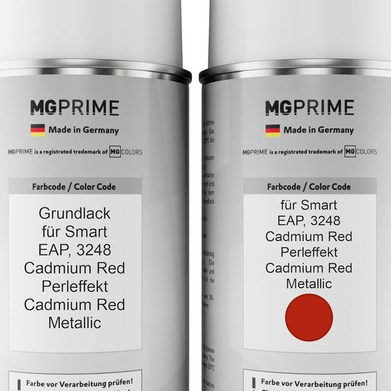 Autolak Spuitbussen Set Metallic Rood voor Smart Kleurcode EAP/3248 ...