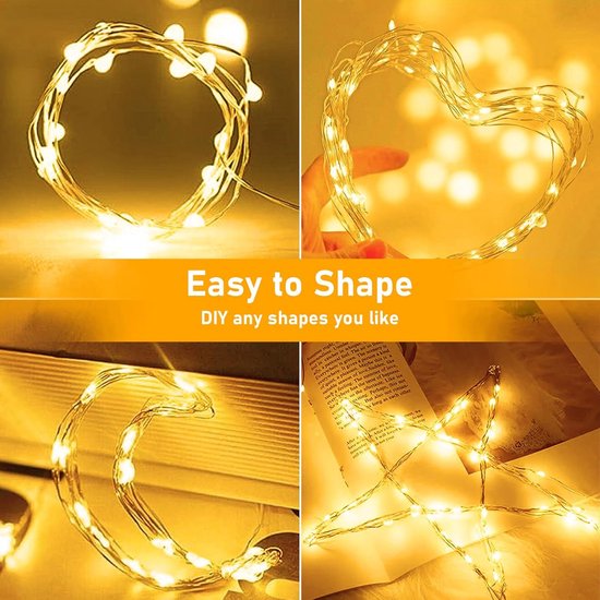 20 Meter LED Lichtsnoer USB met 200 Micro LED's - Waterdicht en Dimbaar ...