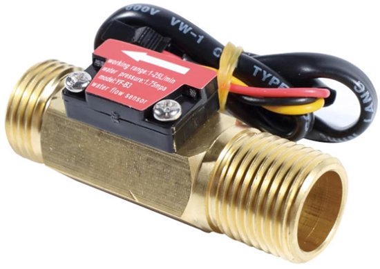 Waterstroomsensor G3/4 Inch - Debietmeter 1-30 L/Min - Meet Nauwkeurig ...