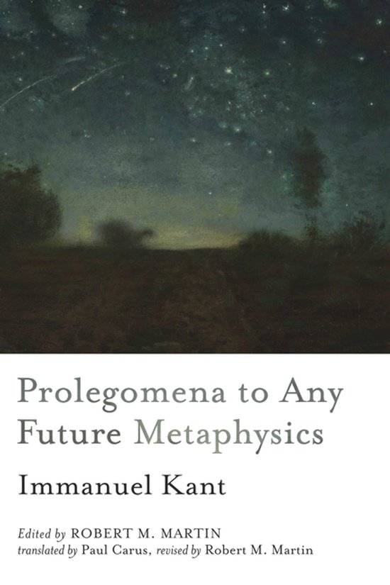 Prolegomena to Any Future Metaphysics, Immanuel Kant | 9781554817054 ...