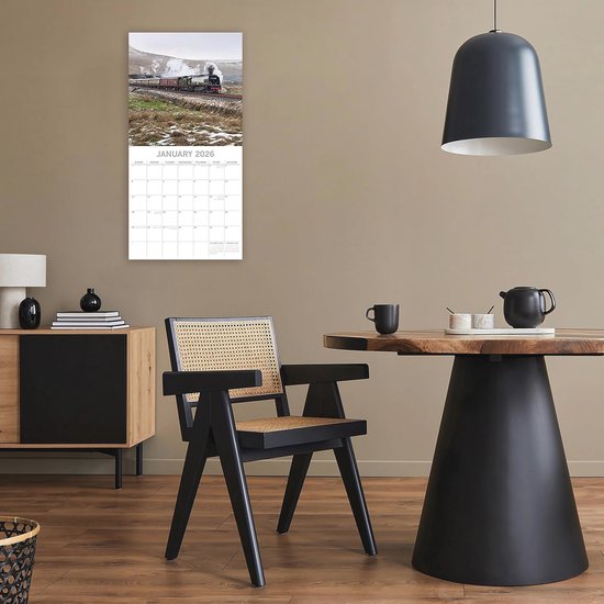 Stoomtreinen 2026 Kalender | 16 Maanden Familie Muur Kalender | Planner ...
