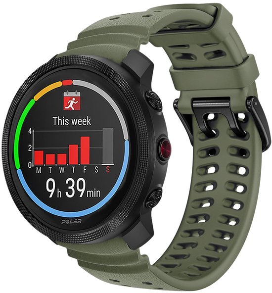 Siliconen bandje - geschikt voor Polar Vantage M / M2 / M3 / V3 / Grit ...