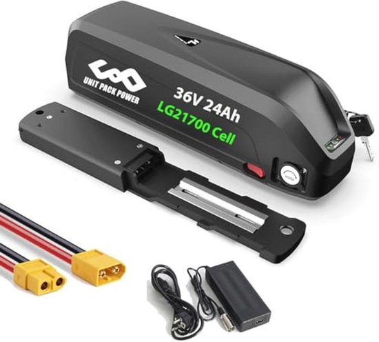 36V 24Ah Elektrische Fiets Accu voor E-Bike - Accu voor 250W en 500W ...