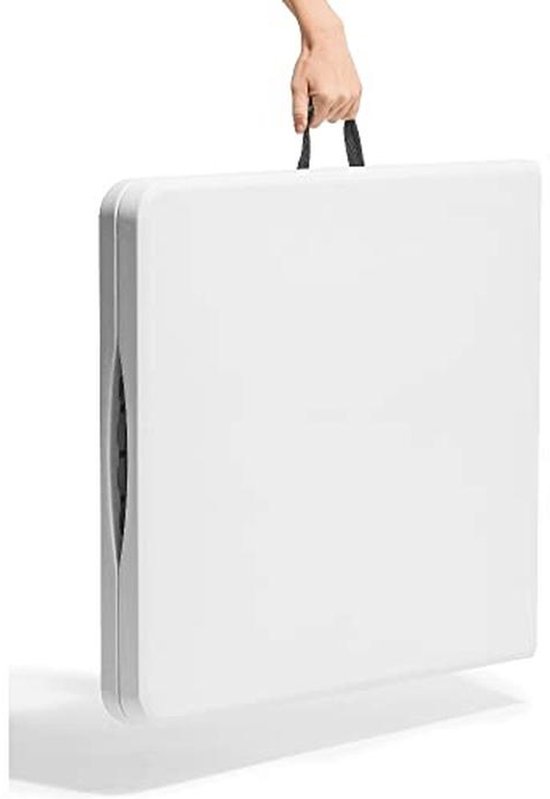 Inklapbare Cateringtafel 153,5 x 70 x 74 cm – Wit – Ideaal voor Feesten ...