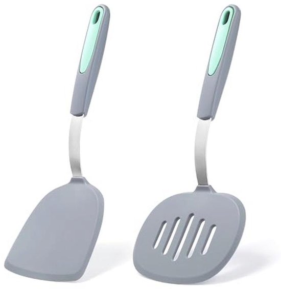 Set van 2 Hittebestendige Siliconen Spatels - BPA Vrije Keukengerei ...
