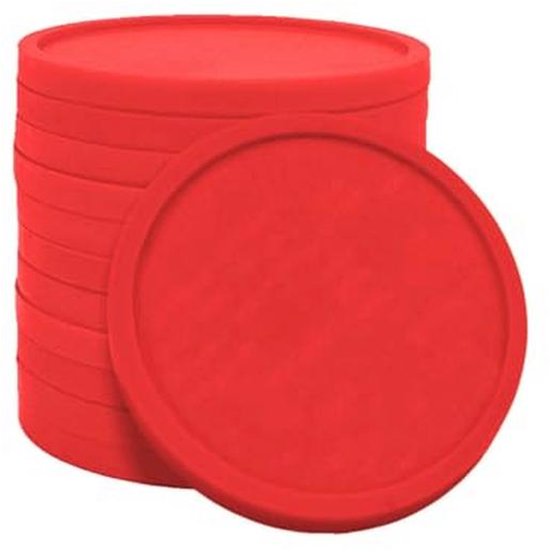 Munten/Consumpatiemunten Rood - 29mm - 100 Stuks - Betaalmiddel voor ...