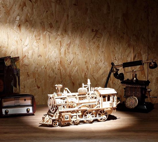 Houten 3D Puzzel Locomotief - Model Makers Plezier | bol