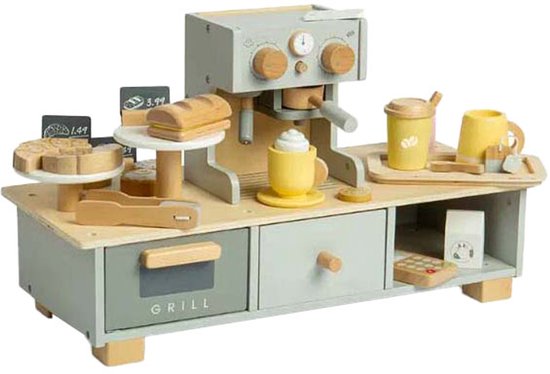 BigJigs speelgoed koffiebar - rollenspel voor kinderen. | Games | bol
