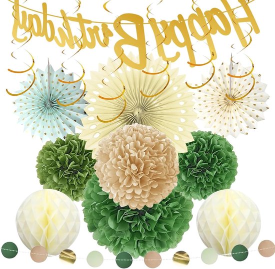 E-Ambar - Verjaardagsdecoratie voor vrouwen en mannen, Happy Birthday ...