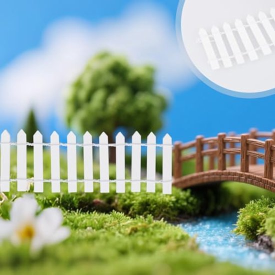 2 stuks feeën mini tuinhekken 90 cm hoog houten decoratieve hekwerk ...