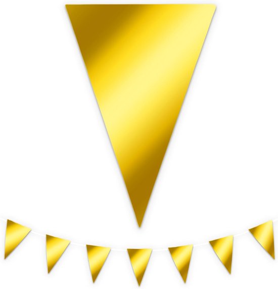 Luxe Gouden Vlaggenlijn Slinger voor Verjaardag en Feestdecoratie | bol