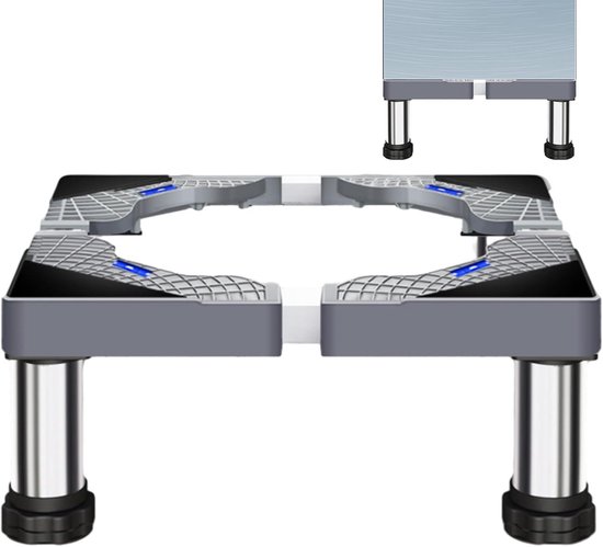 Verstelbare Onderstel voor Wasmachine en Droger - Stevige Wasrek met 4 ...